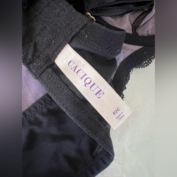 Cacique | Intimates & Sleepwear | Cacique Lace Black Sexy Tie Cup ...